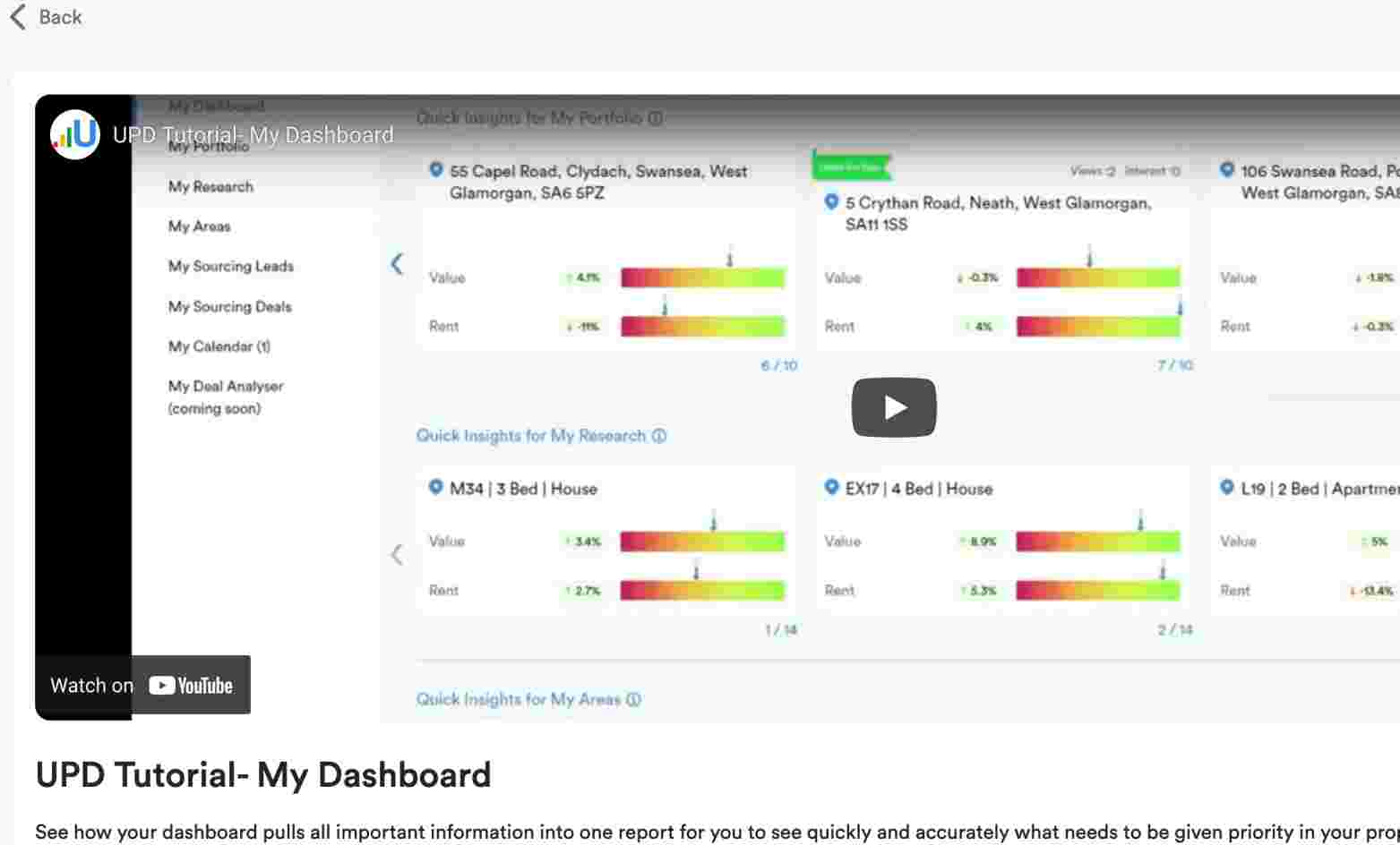 Ultimate Property Dashboard - UPD